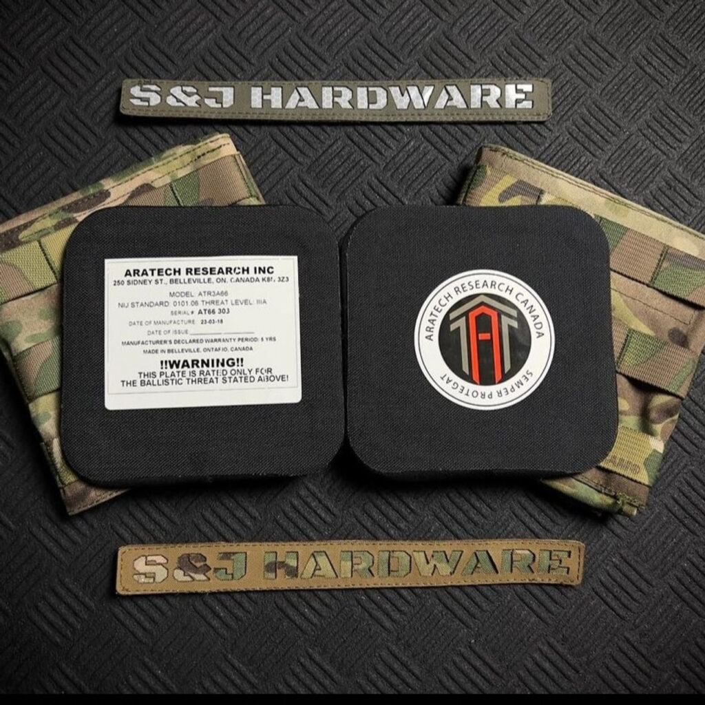 Level IIIA 6x6" Plate Set (Set of 2) - AraTech Research